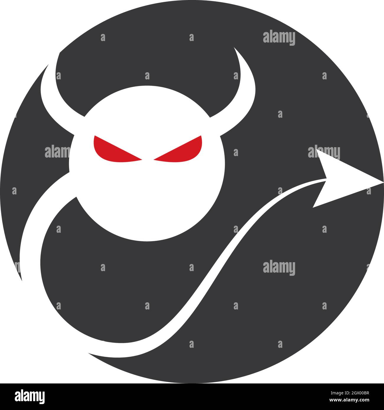 Devil logo vector icon template Stock Vector Image & Art - Alamy