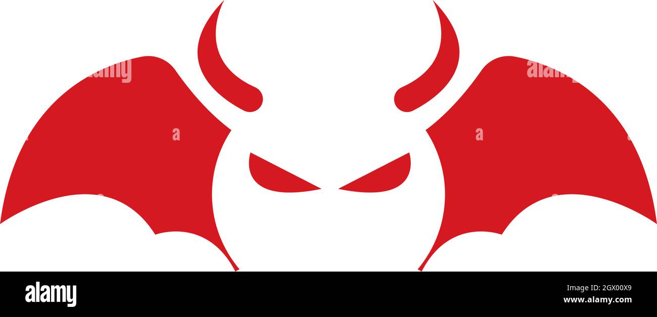 Devil logo vector icon template Stock Vector Image & Art - Alamy