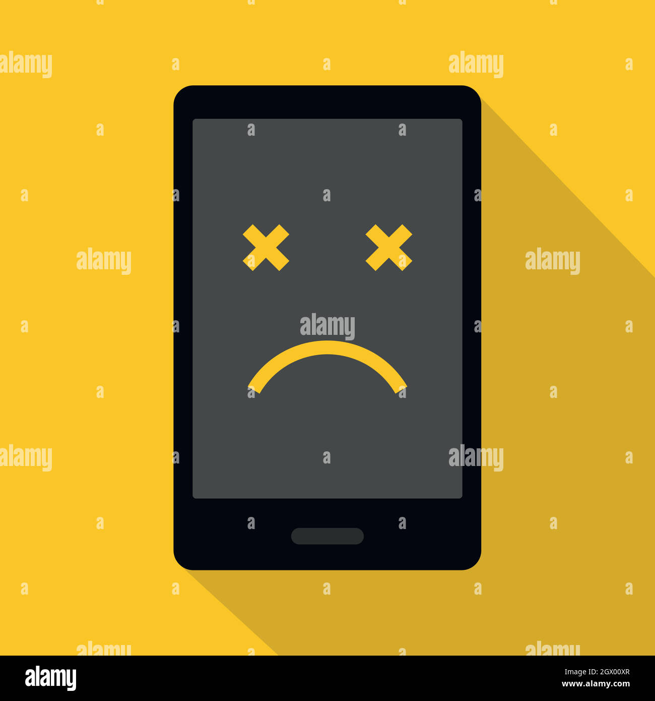 Dead phone icon, flat style Stock Vector Image & Art - Alamy