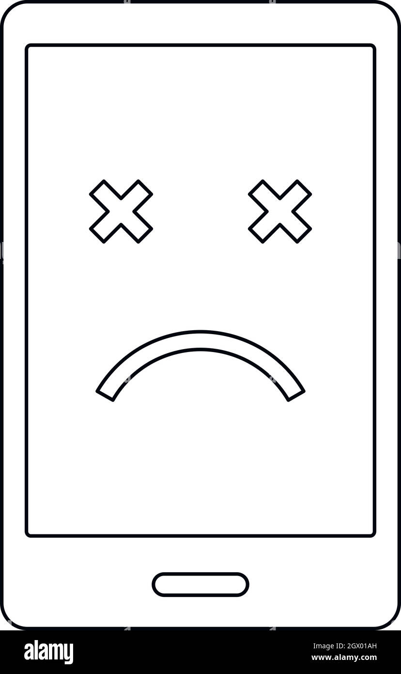 Dead phone icon, outline style Stock Vector Image & Art - Alamy