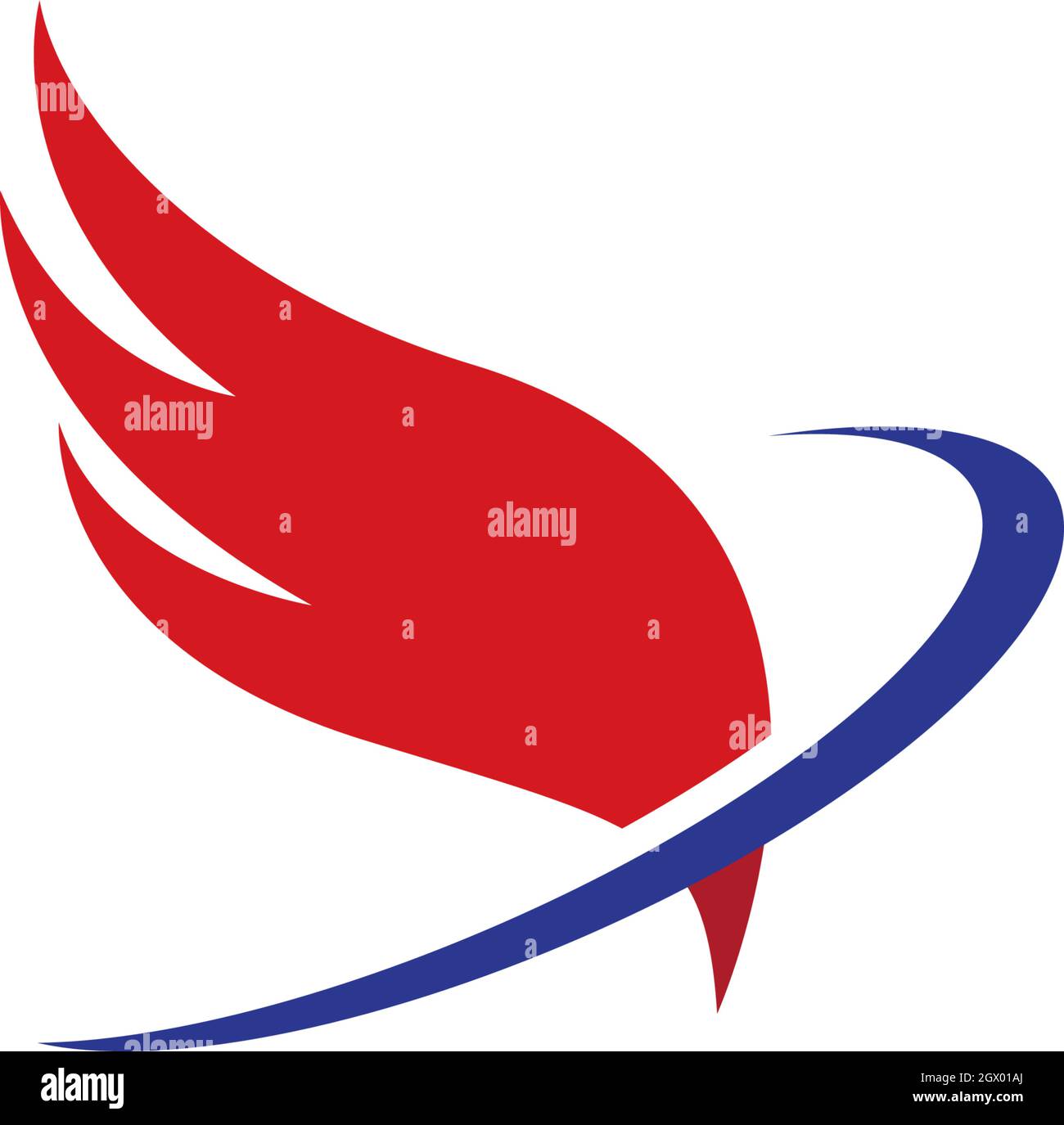 Wing logo template hi-res stock photography and images - Alamy