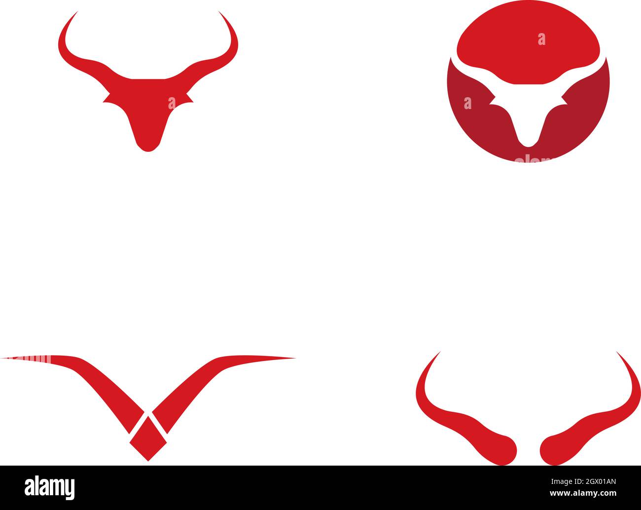 Taurus Logo Template vector icon illustration Stock Vector Image & Art ...