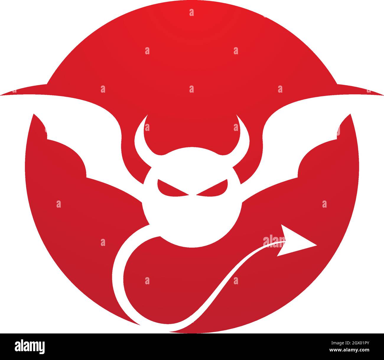 Demon mascot sport logo hi-res stock photography and images - Alamy