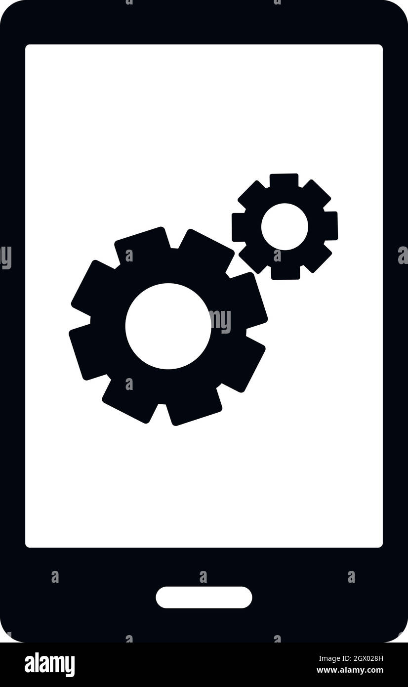 Working phone icon, simple style Stock Vector Image & Art - Alamy