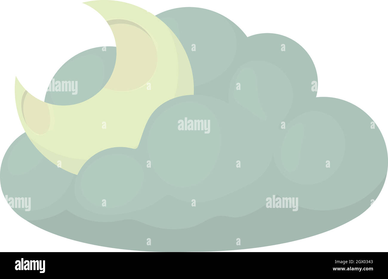 Night icon, cartoon style Stock Vector Image & Art - Alamy