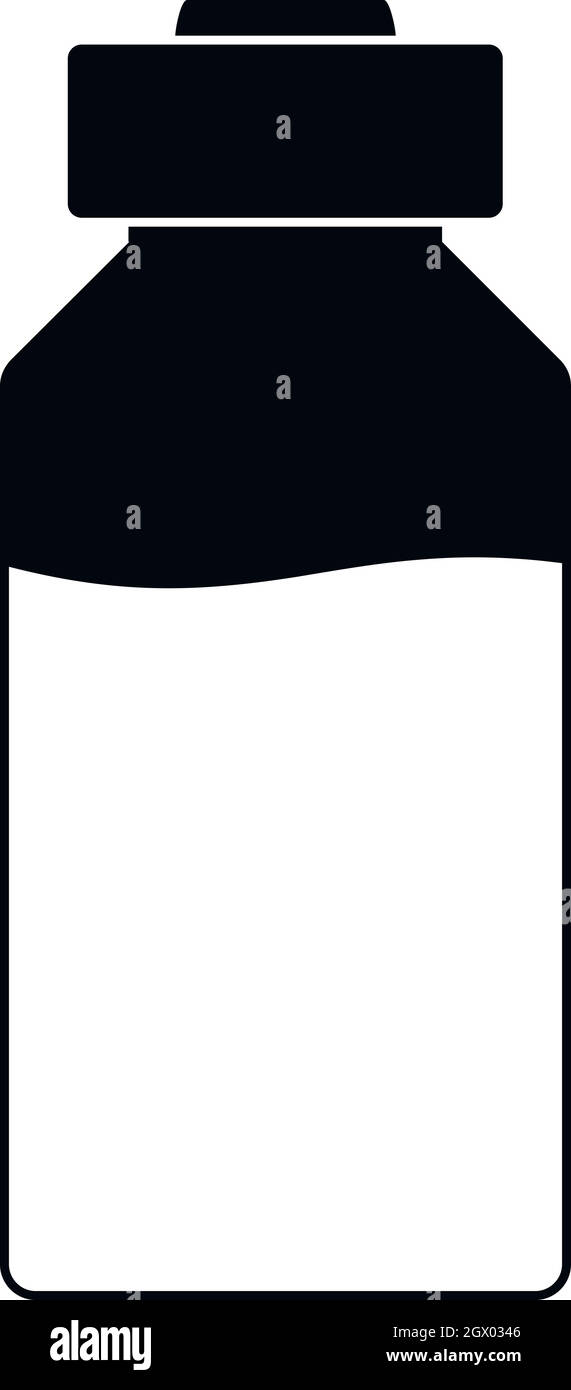 Pill jar icon simple Stock Vector Images - Alamy