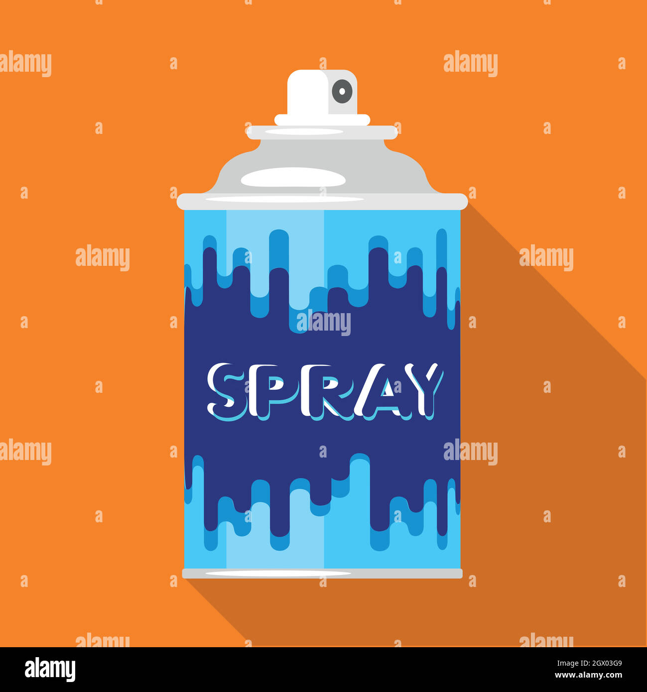 Colored spray icon, flat style Stock Vector Image & Art - Alamy