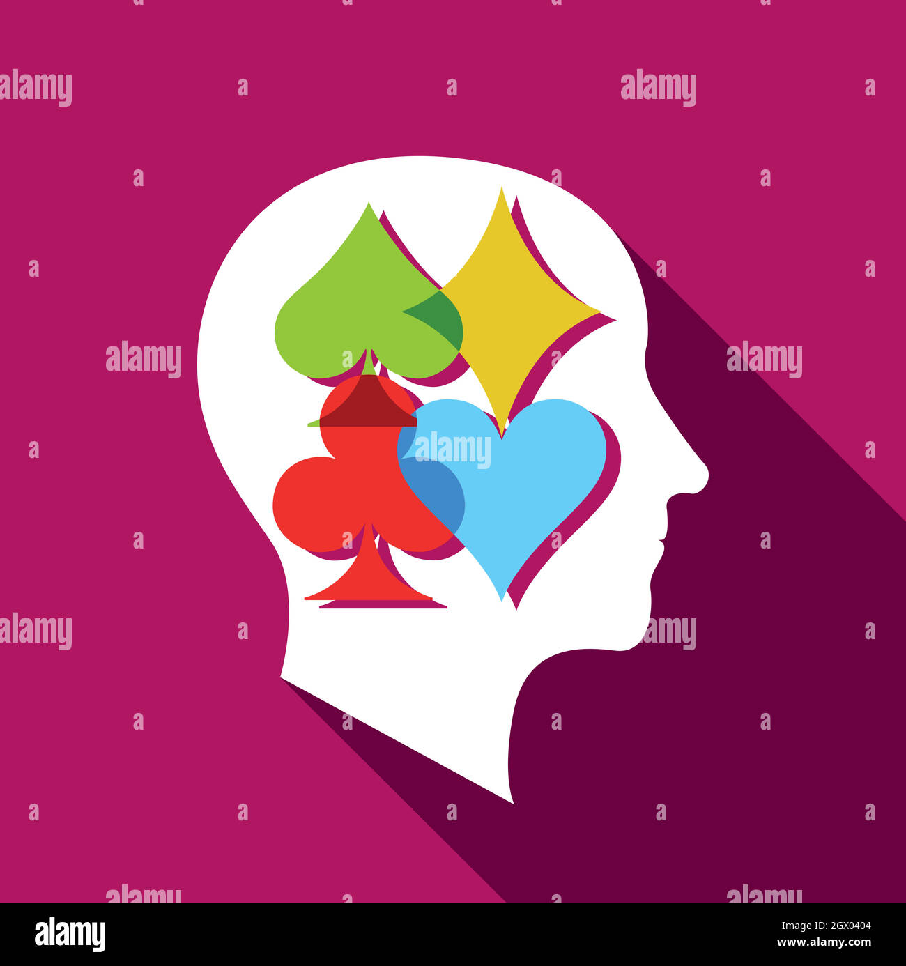 Human brain playing cards hi-res stock photography and images - Alamy