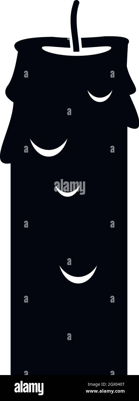 Paraffin candle icon, simple style Stock Vector Image & Art - Alamy