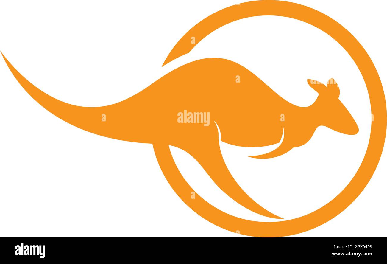 kangaroo Logo Template vector illustration Stock Vector Image & Art - Alamy