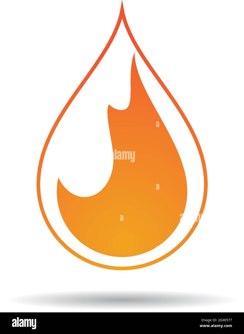 Fire flame Logo Template vector icon Oil, gas and energy logo concept ...