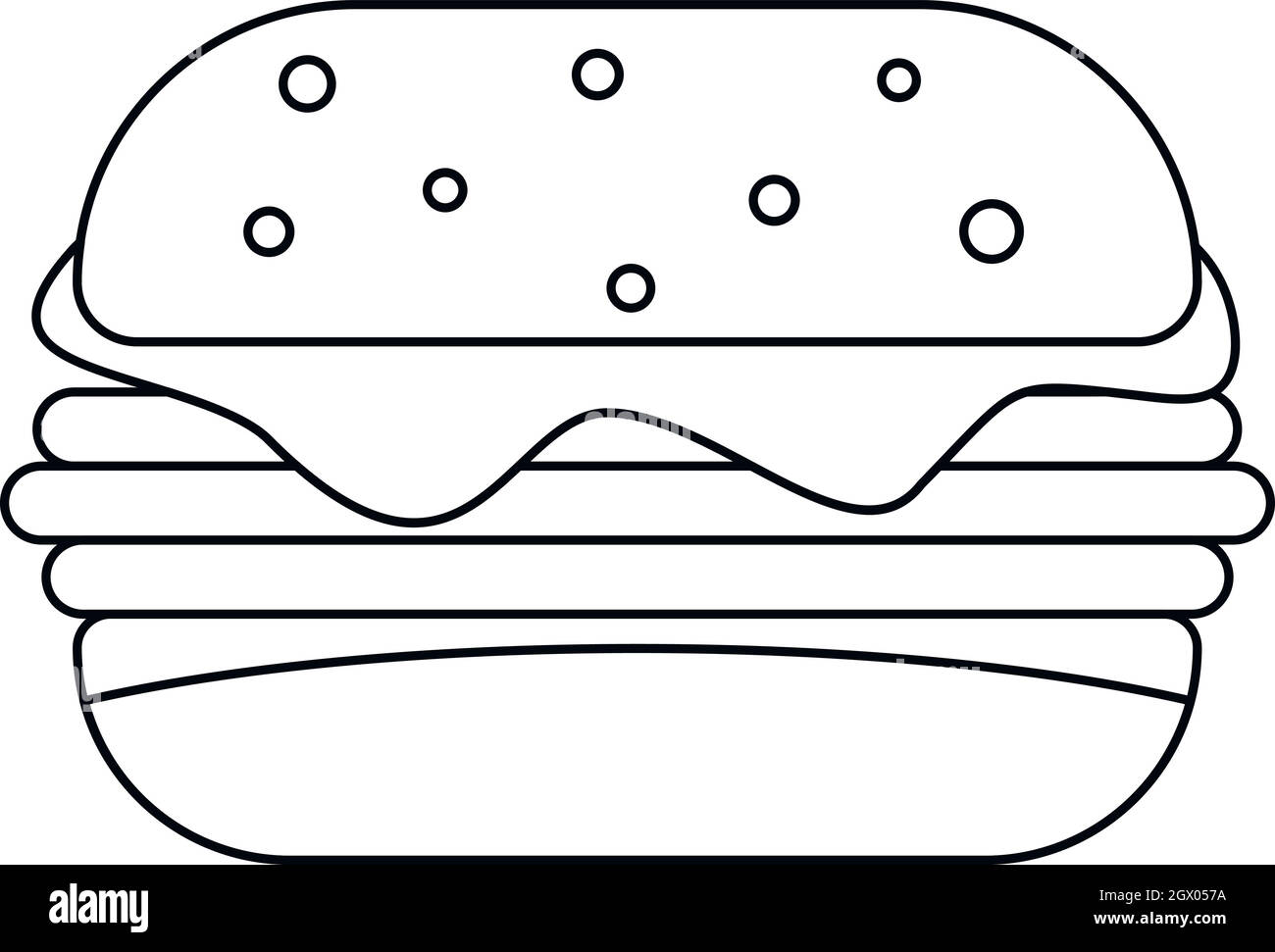 Icon sandwich lunch Stock Vector Images - Alamy