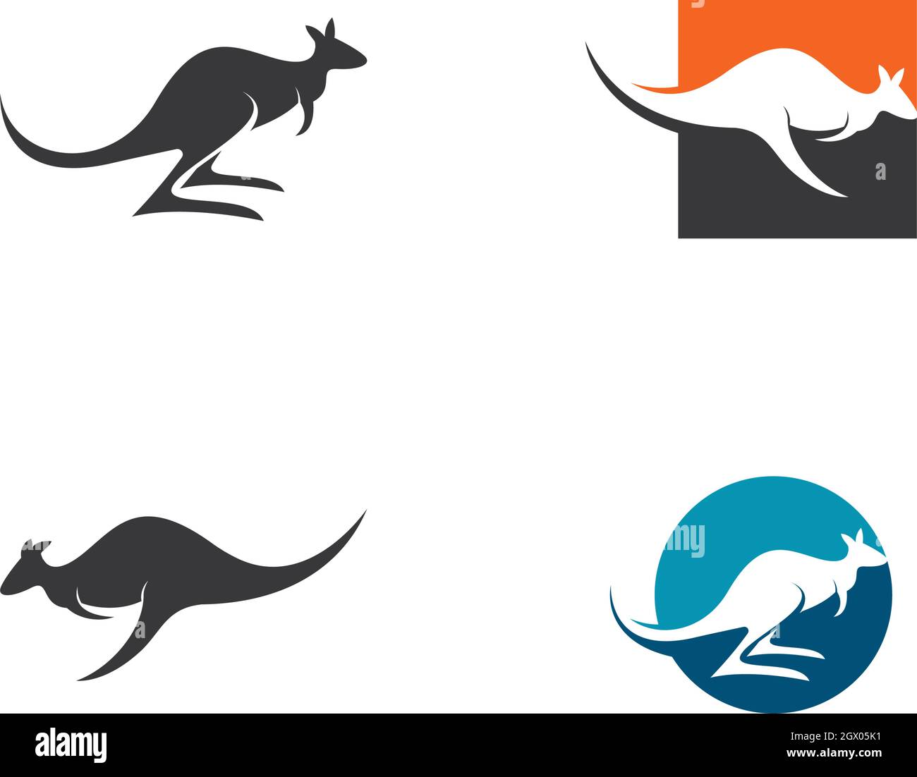 kangaroo Logo Template vector illustration Stock Vector Image & Art - Alamy