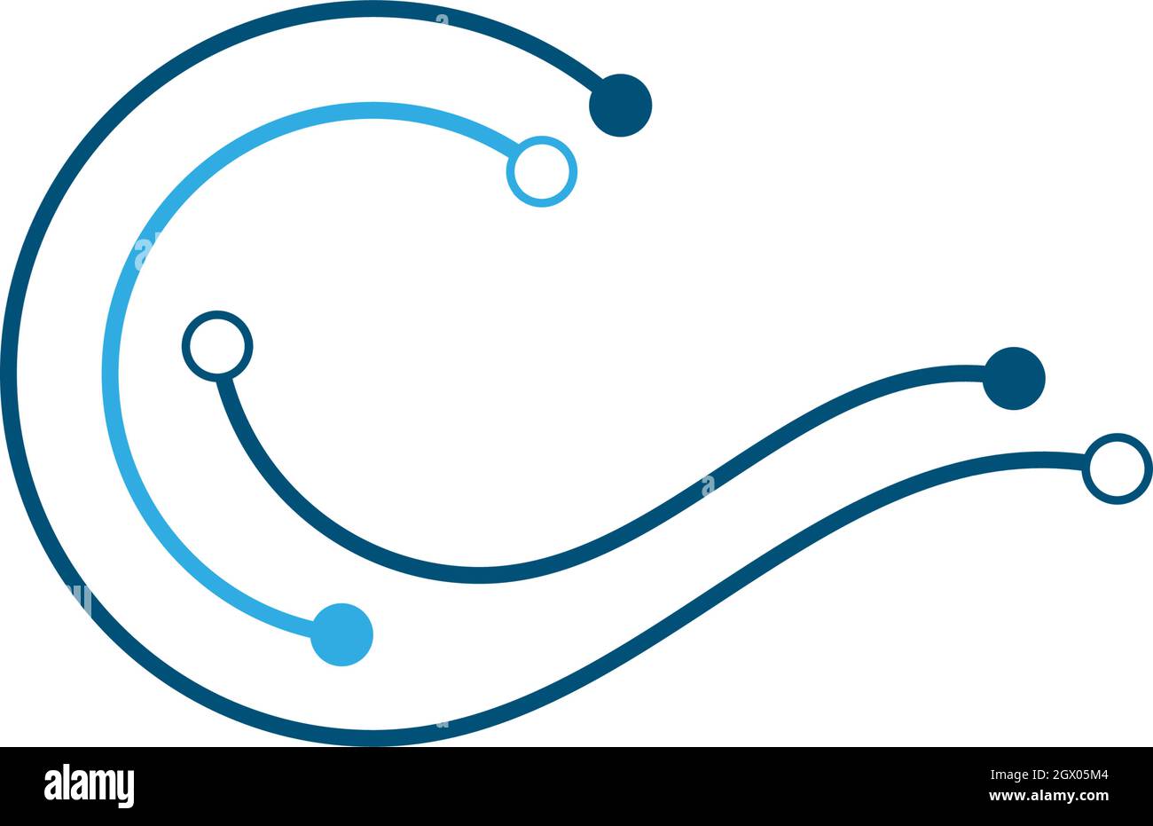 circuit wave ilustration vector template Stock Vector Image & Art - Alamy