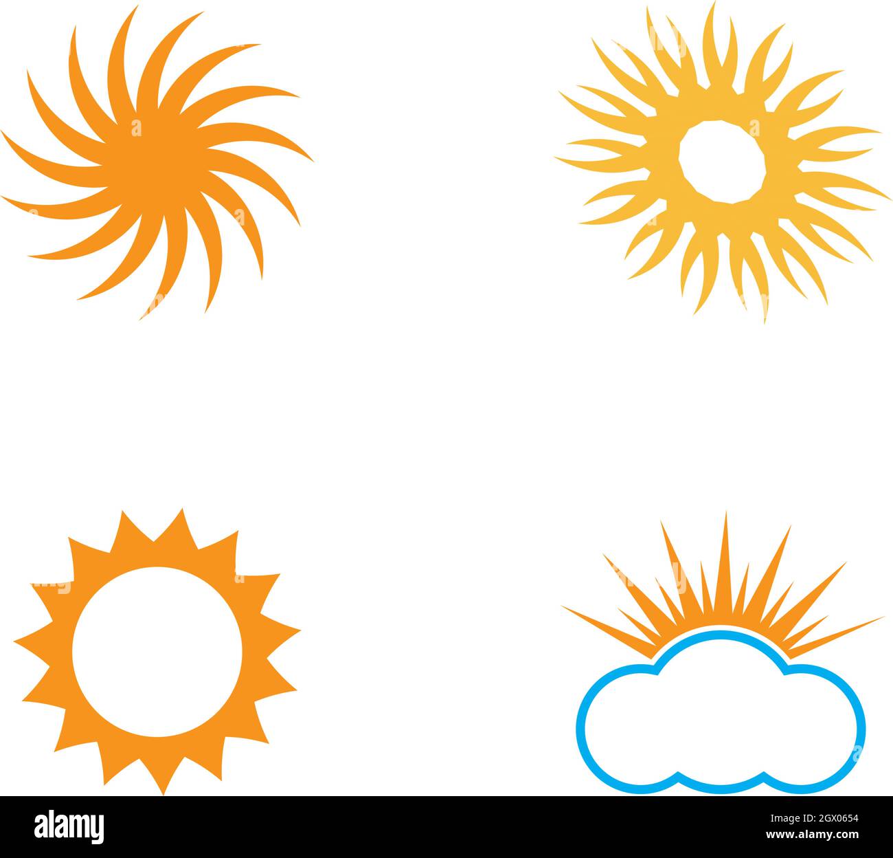 sun ilustration logo vector icon template Stock Vector Image & Art - Alamy