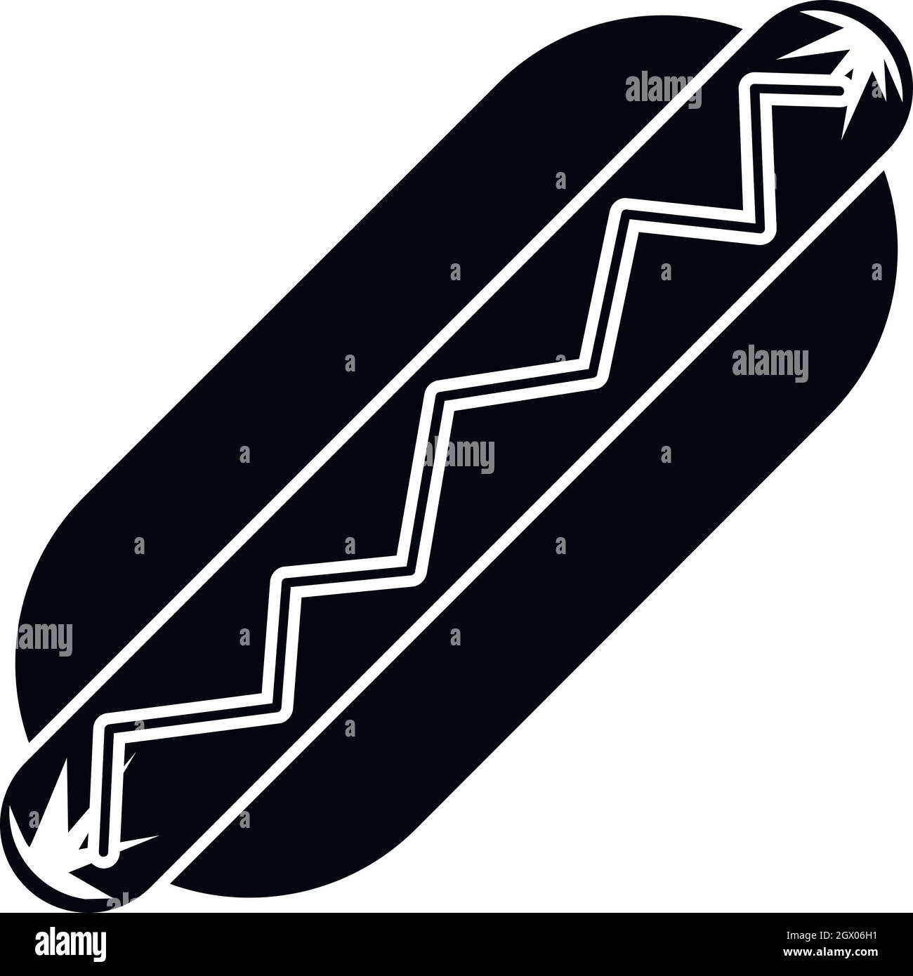 Hot dog icon simple hi-res stock photography and images - Alamy
