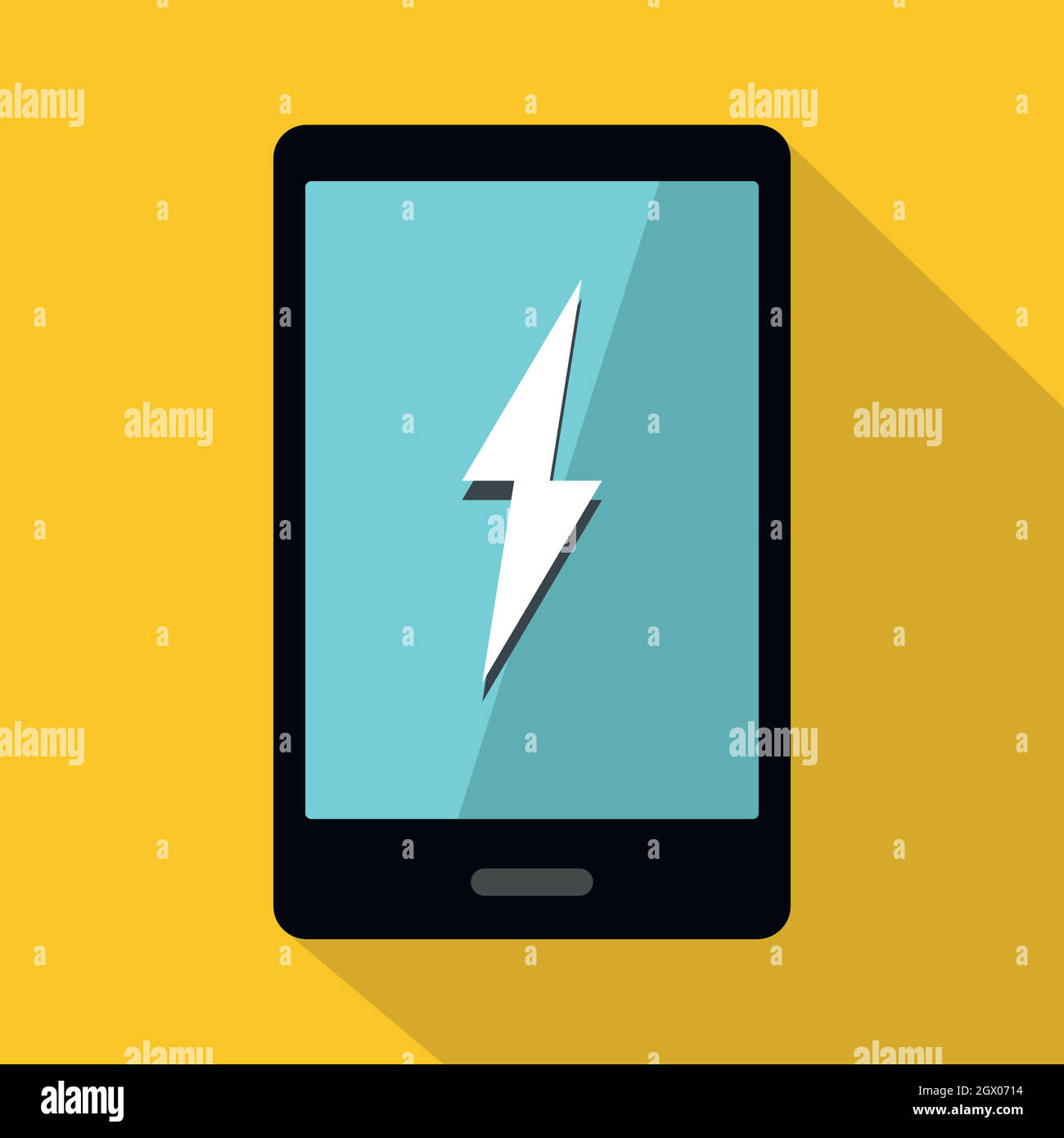 Phone alert sign Stock Vector Images - Alamy