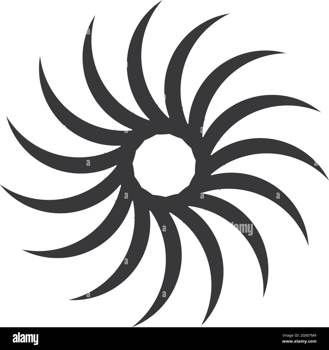 Business logo, vortex, wave and spiral icon vector template Stock ...