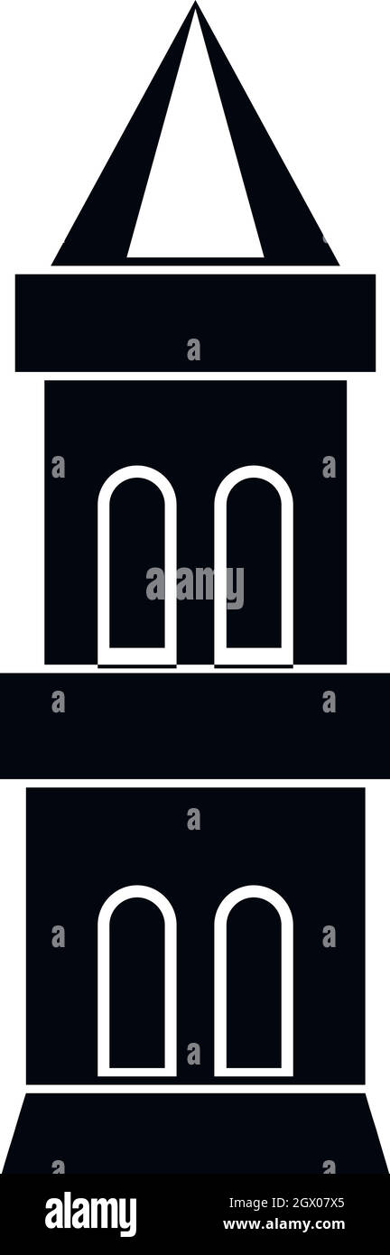 Castle tower icon, simple style Stock Vector Image & Art - Alamy