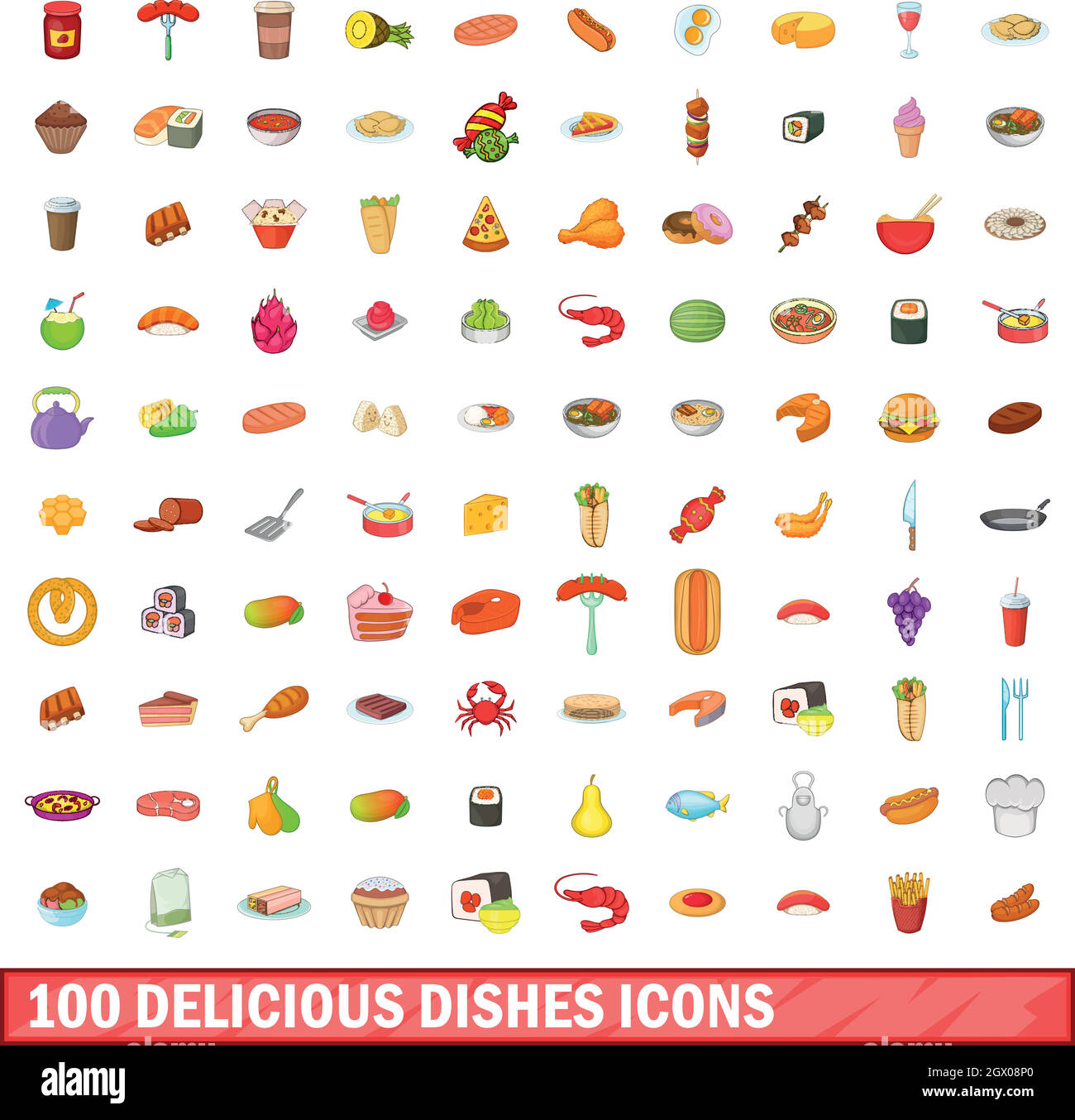 Vector illustration cartoon chef shrimp hi-res stock photography and ...