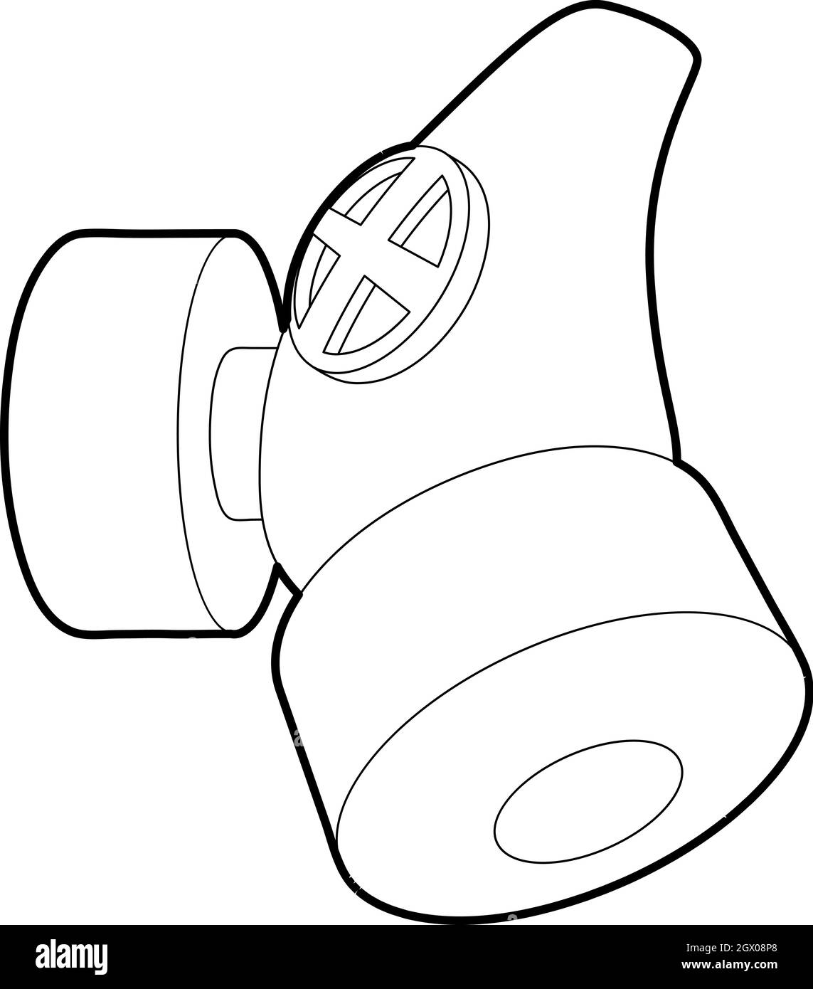 Respirator mask black line hi-res stock photography and images - Alamy