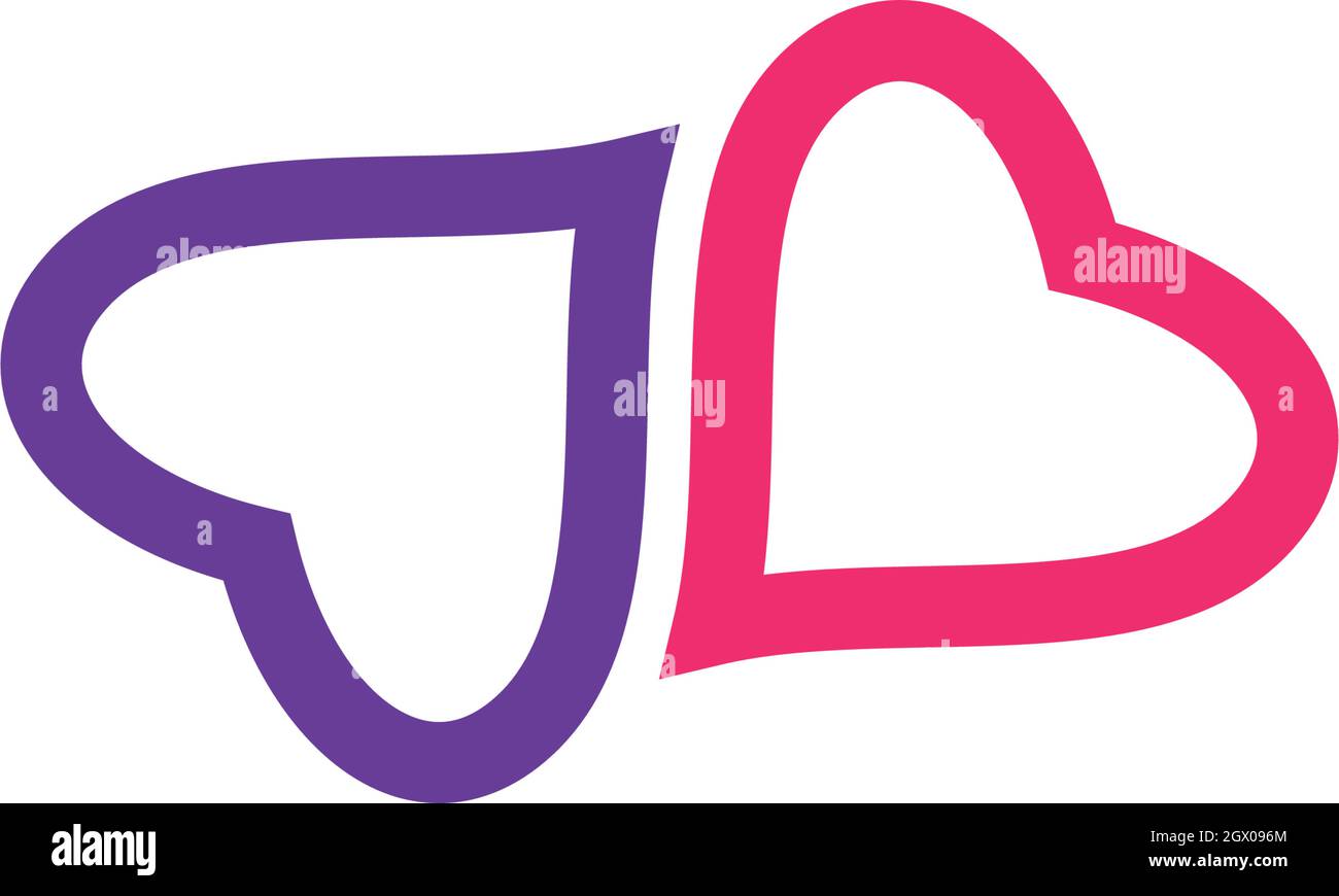 Love Logo Vector icon illustration designTemplate Stock Vector Image ...
