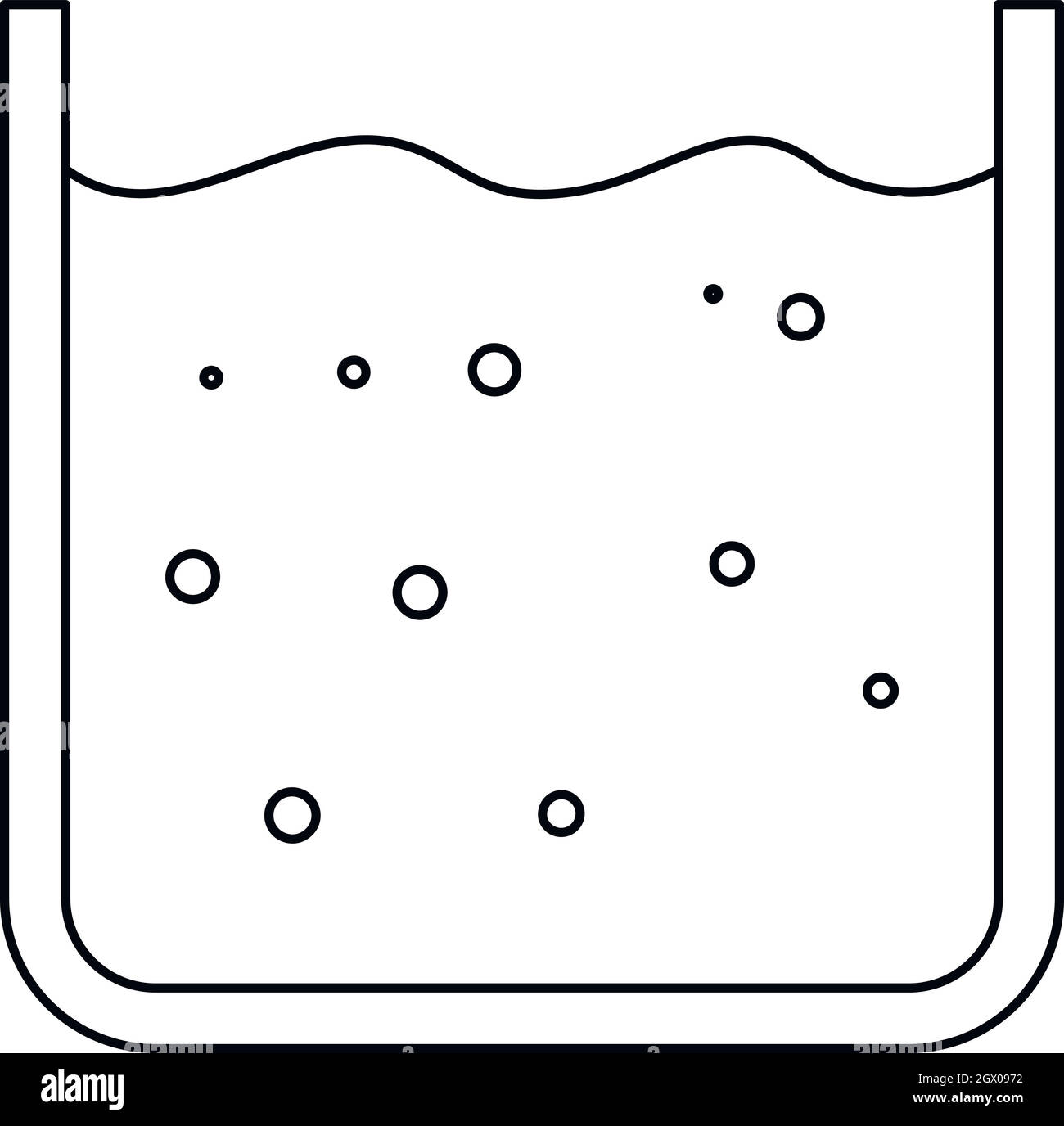 Chemical solution icon outline Stock Vector Images - Alamy