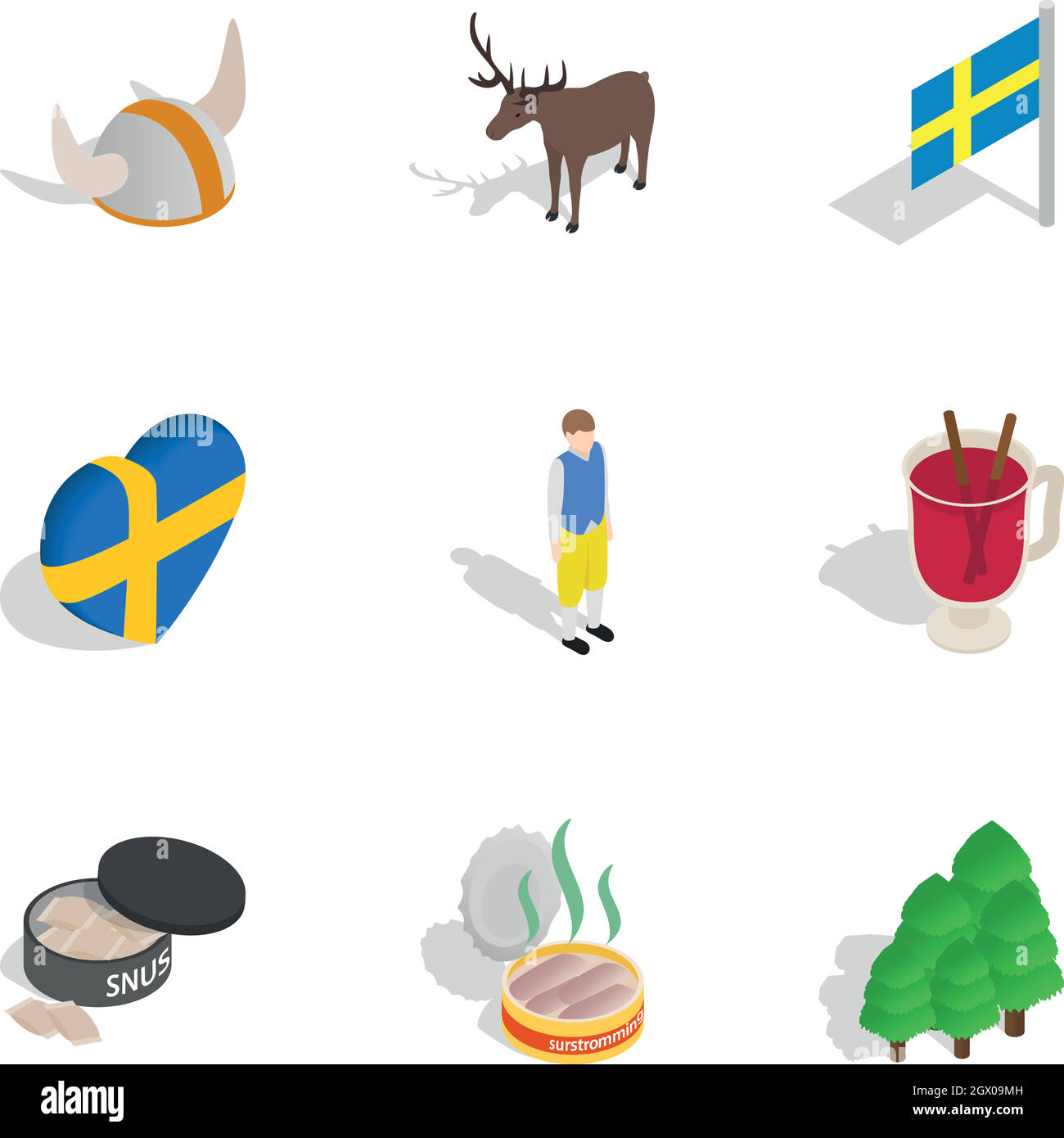 Sweden mountain Stock Vector Images - Alamy