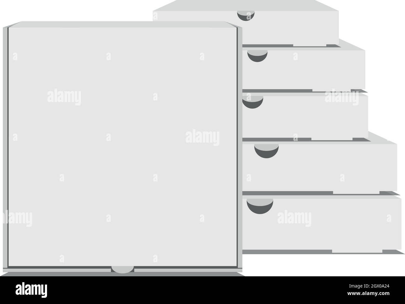 Pizza boxes icon, realistic style Stock Vector Image & Art - Alamy