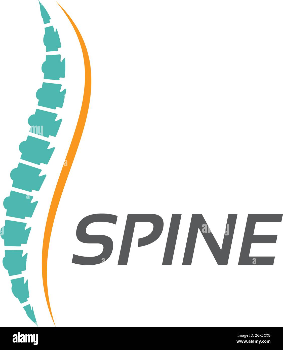 Spine diagnostics symbol logo template vector illustration design Stock ...