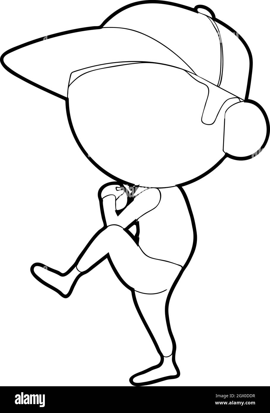 Throwing player icon, outline style Stock Vector Image & Art - Alamy