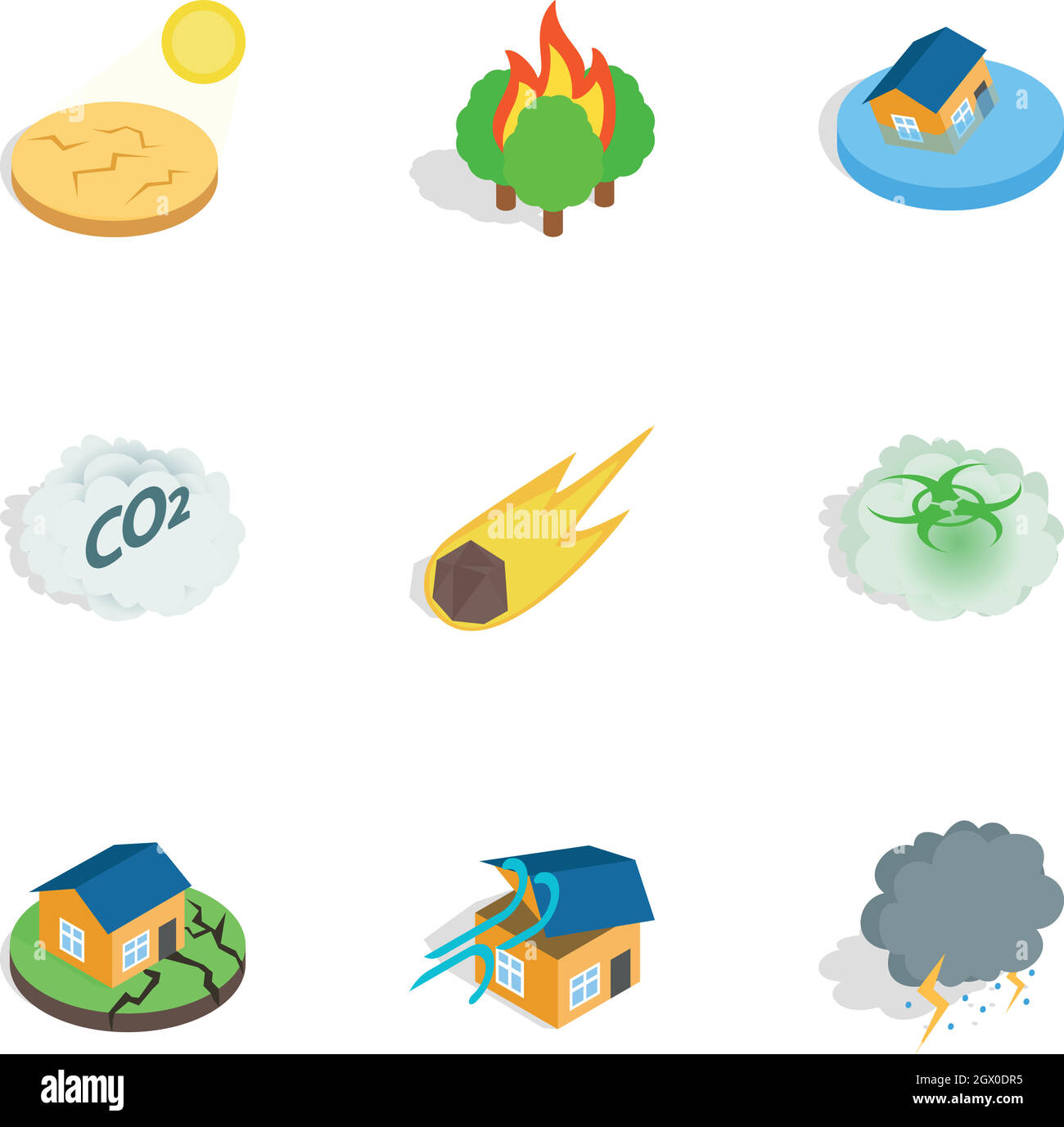 Crisis damaged Stock Vector Images - Alamy