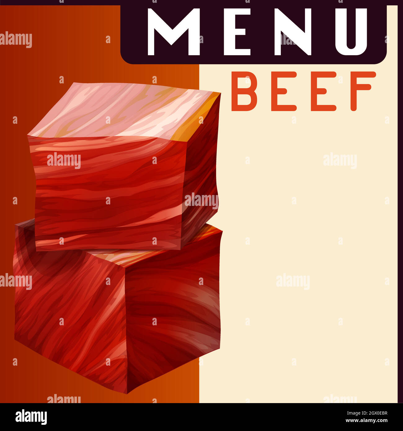 Graphic template menu in hi-res stock photography and images - Alamy