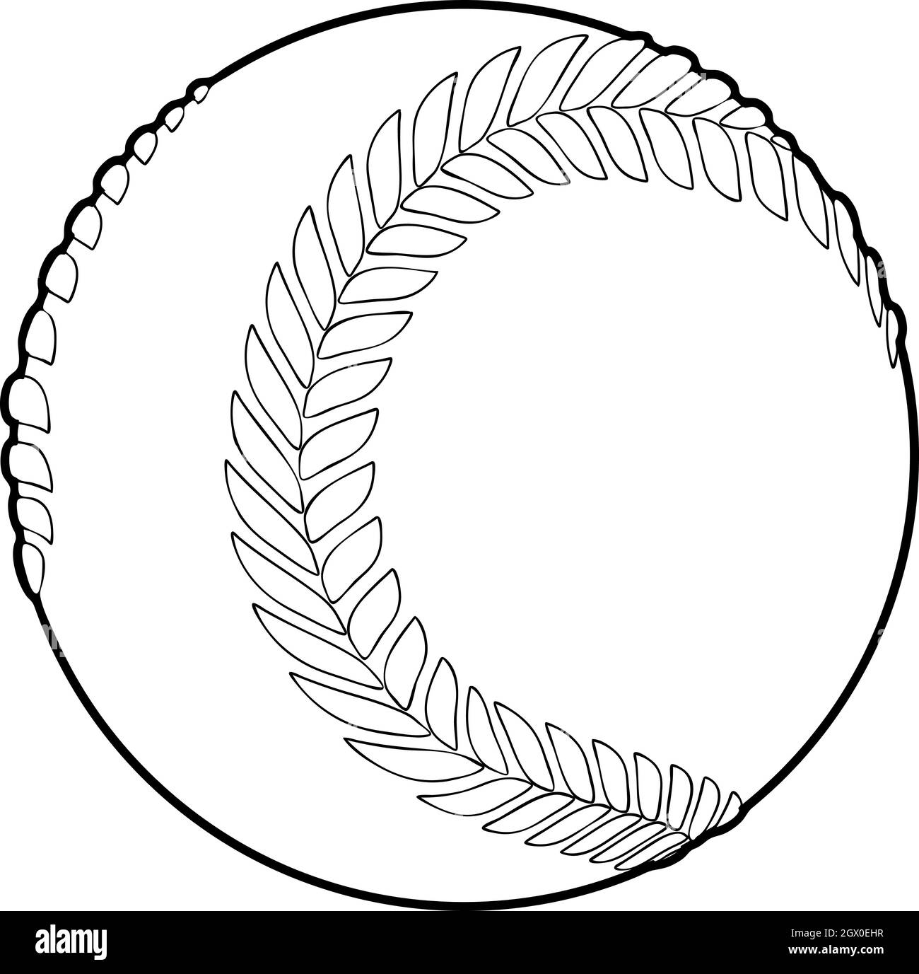 Baseball ball icon, outline style Stock Vector Image & Art - Alamy