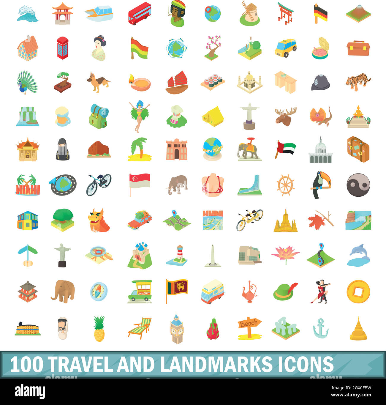 Vector landmarks Stock Vector Images - Alamy