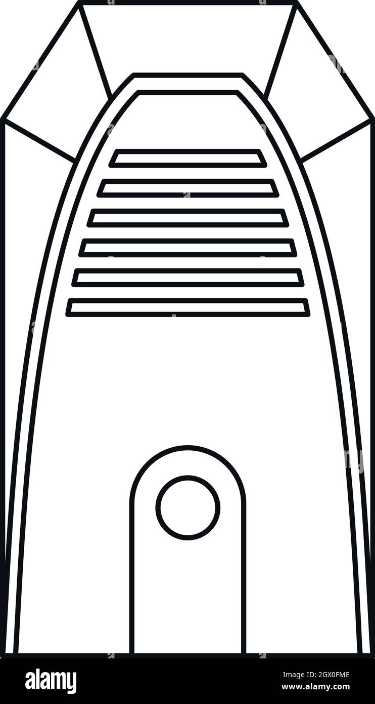 Electric heater icon, outline style Stock Vector Image & Art - Alamy