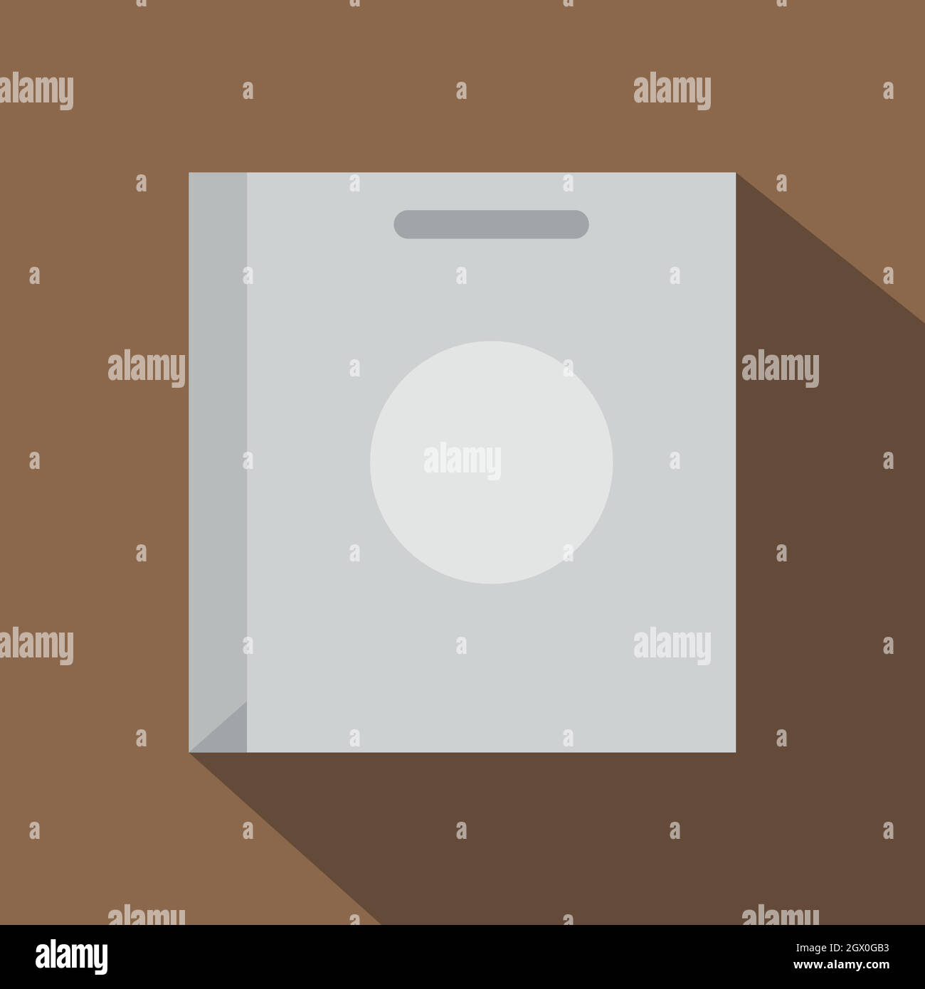 Paper bag icon, flat style Stock Vector Image & Art - Alamy