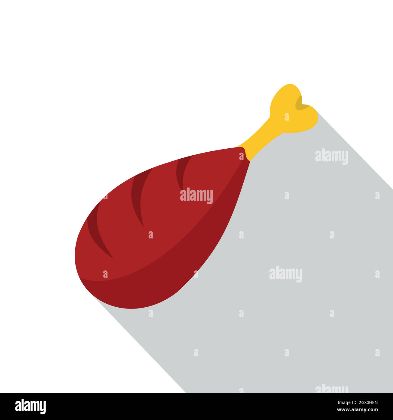 Ham On The Bone Stock Vector Images - Alamy