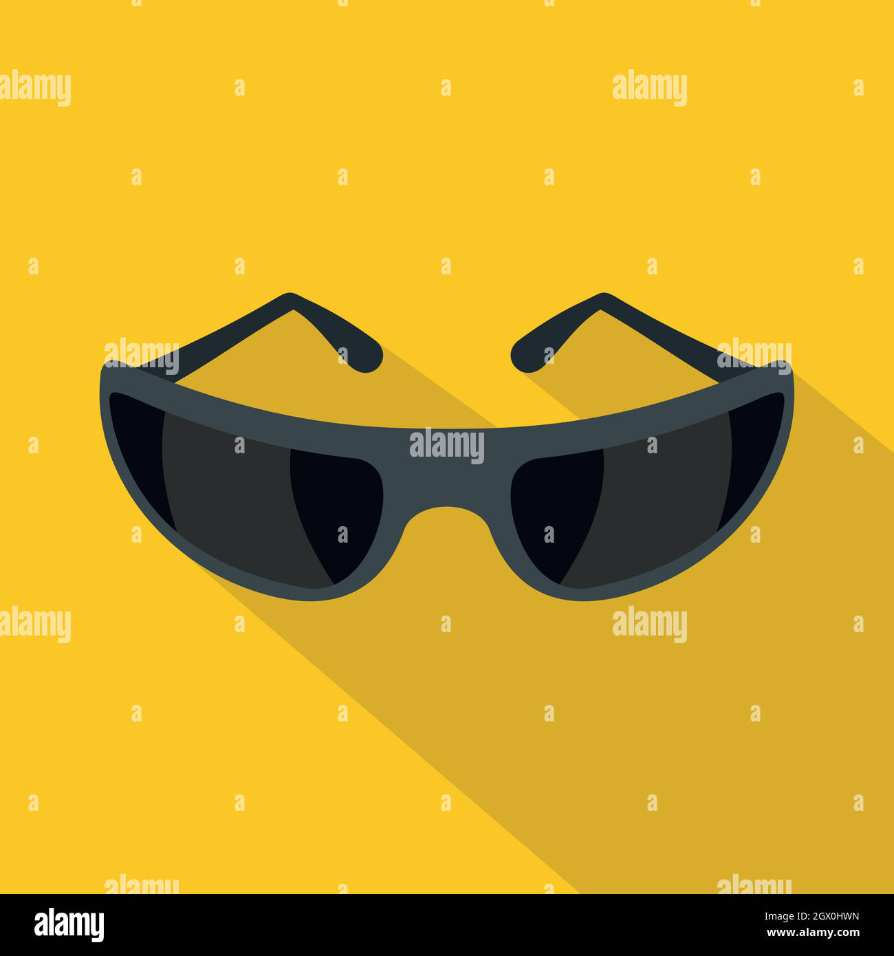 Black sunglasses icon, flat style Stock Vector Image & Art - Alamy