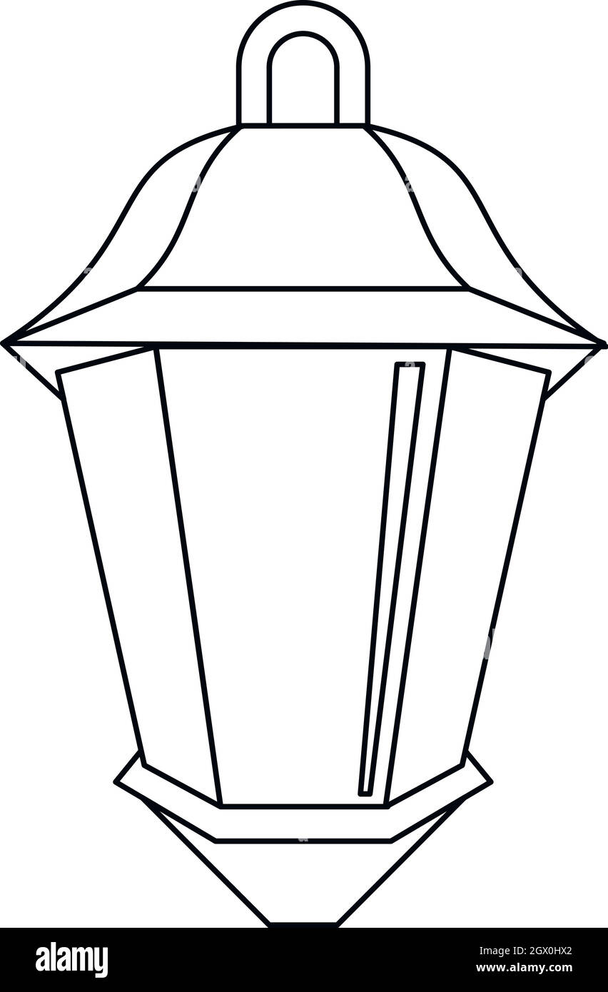 Street light icon, outline style Stock Vector Image & Art - Alamy