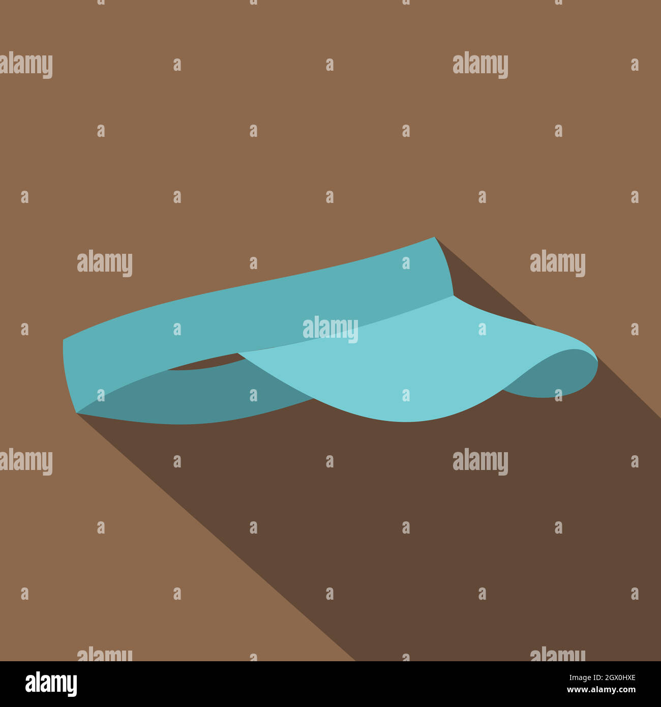Blue visor icon, flat style Stock Vector Image & Art - Alamy