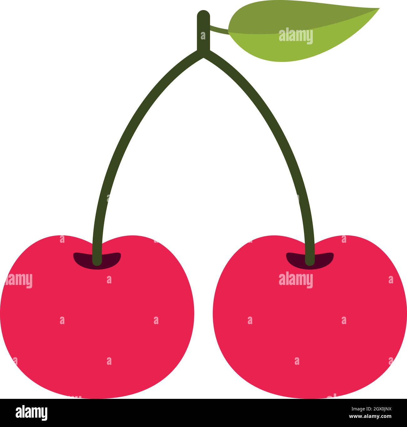 Cherry icon Stock Vector Images - Alamy