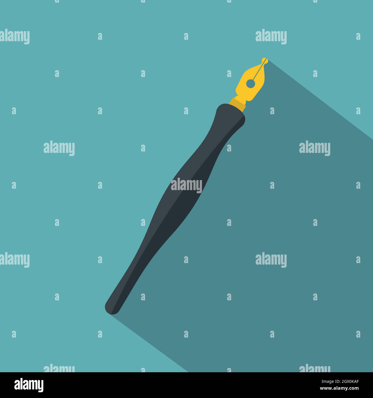 Fountain pen illustration Stock Vector Images - Alamy