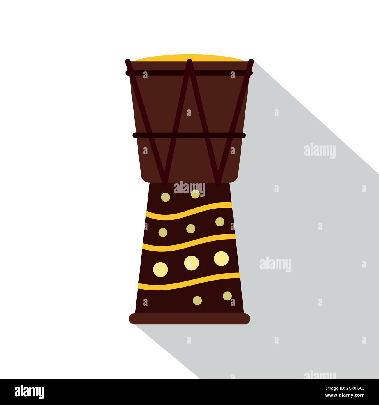 Tamtam icon, flat style Stock Vector Image & Art - Alamy