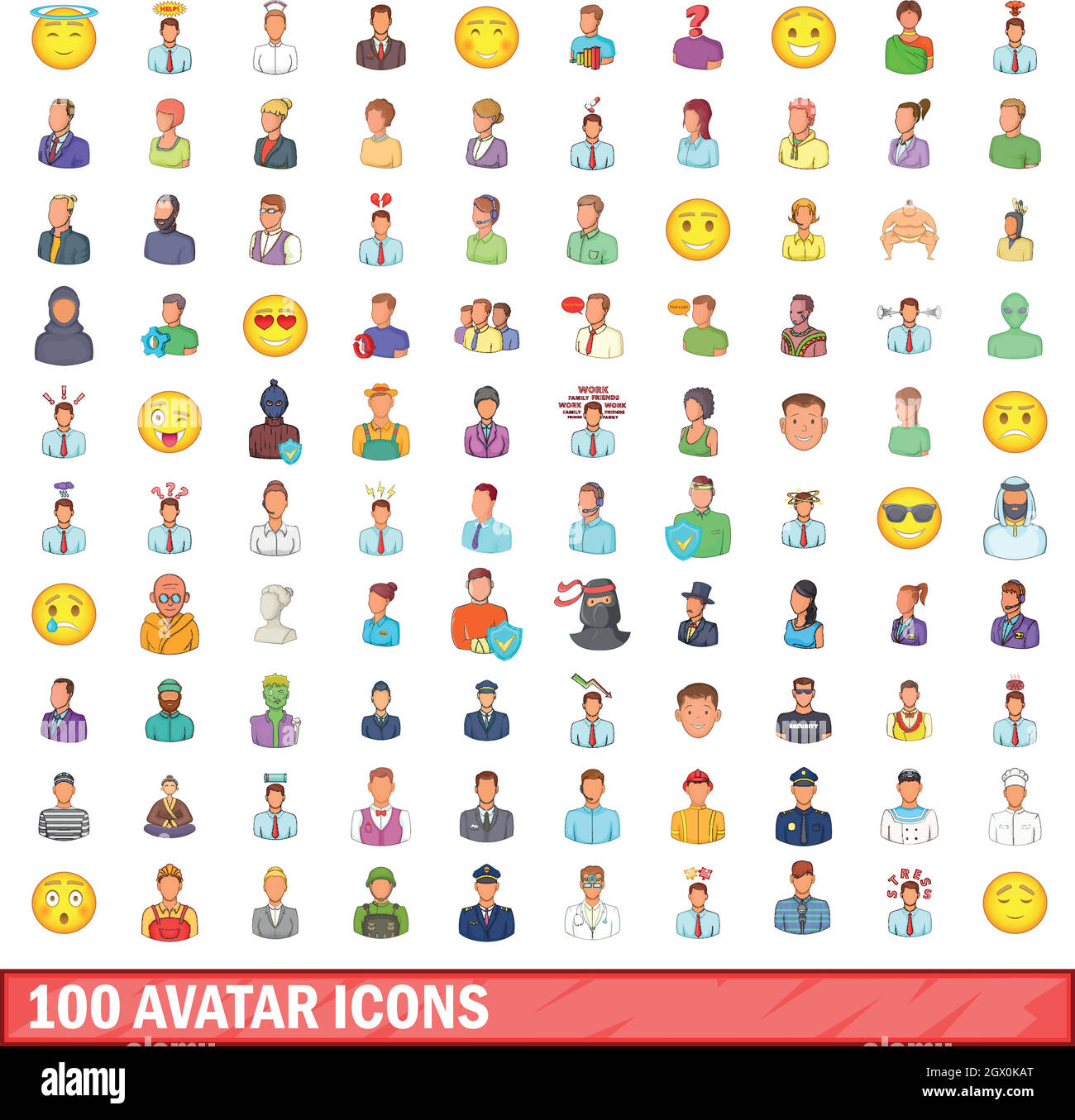 Portrait man women cartoon Stock Vector Images - Alamy