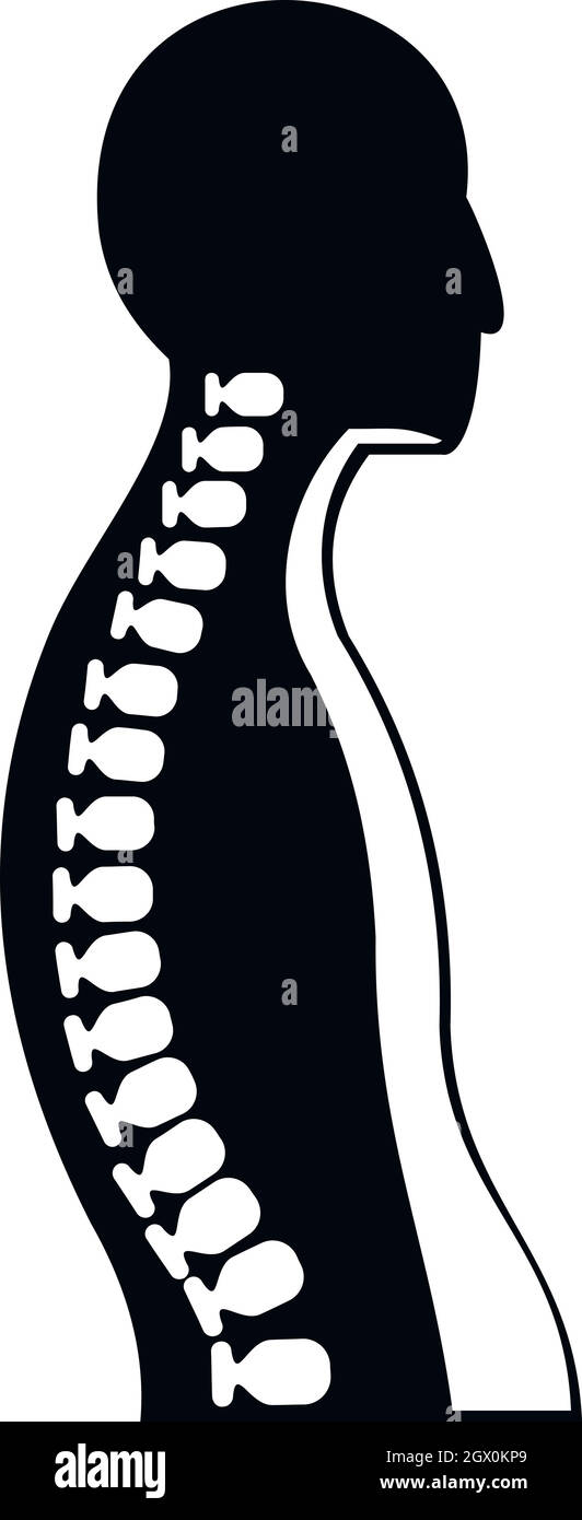 Human spine icon, simple style Stock Vector Image & Art - Alamy