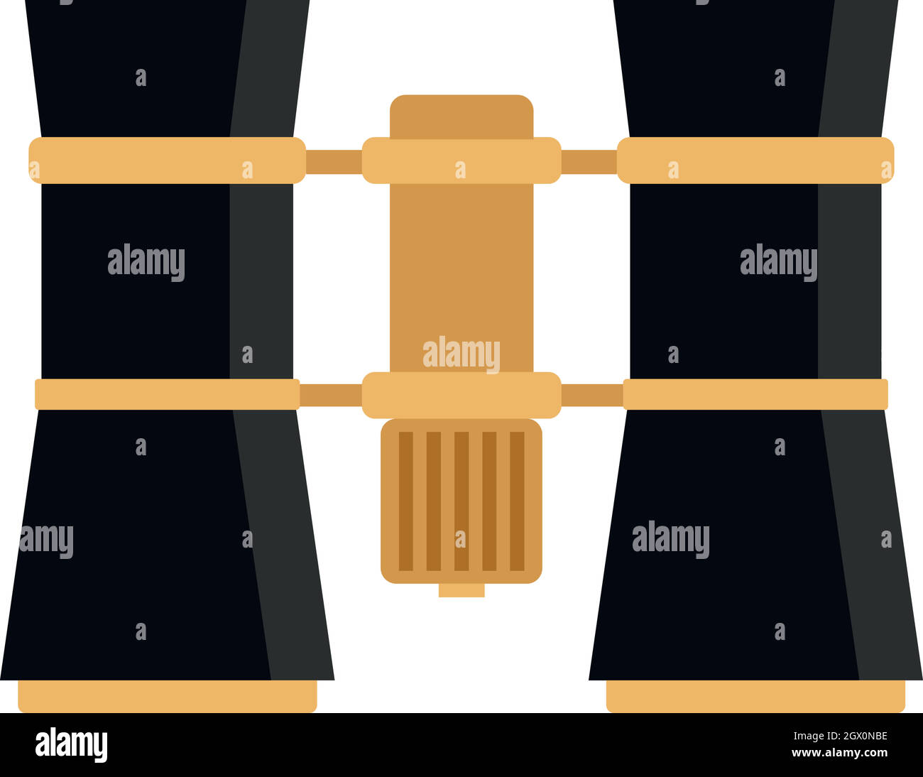 Flat binoculars design Cut Out Stock Images & Pictures - Alamy