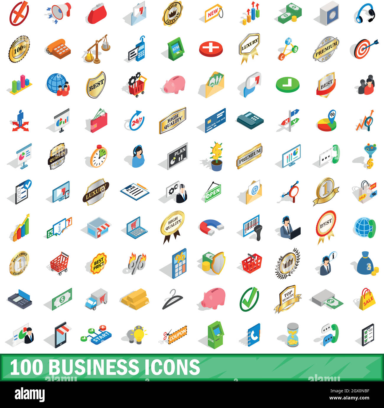 100 business investment icons Stock Vector Images - Alamy