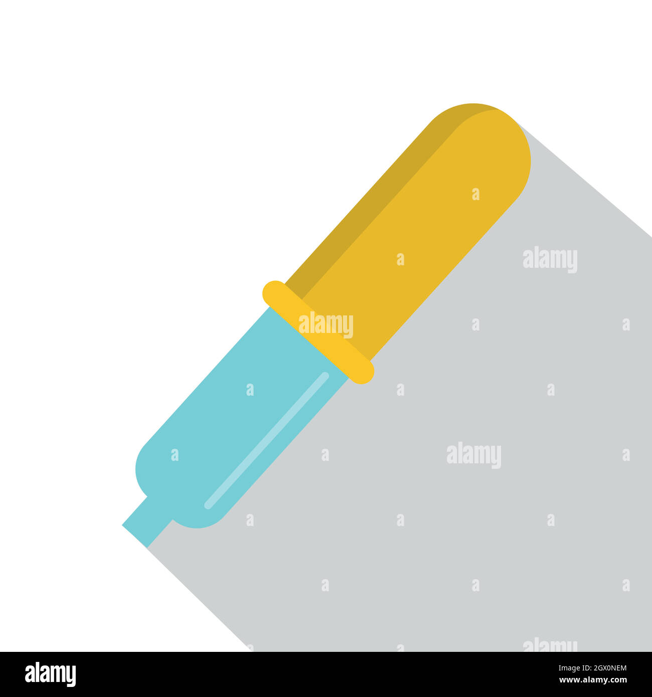 Pipette icon, flat style Stock Vector Image & Art - Alamy