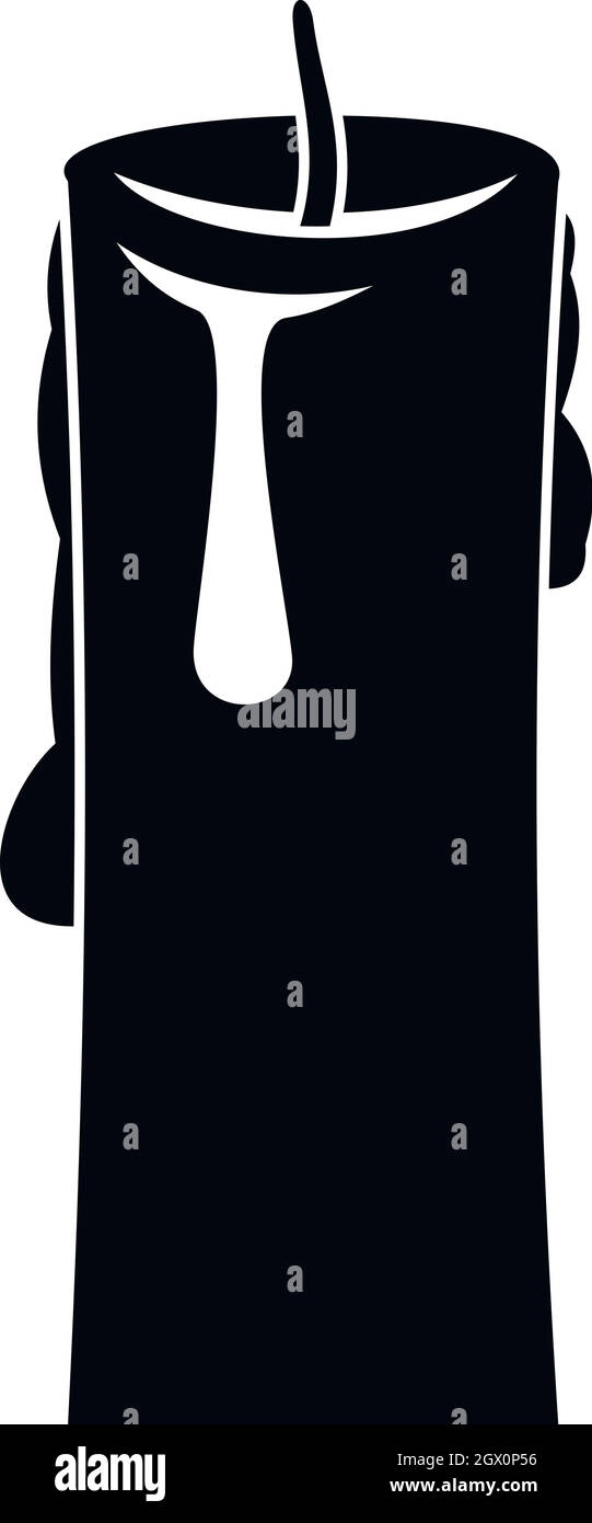 One candle icon, simple style Stock Vector Image & Art - Alamy